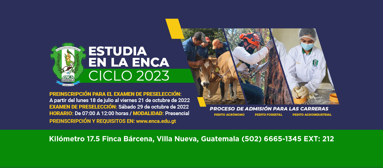 GUATEMALA – CONVOCATORIA DE BECAS 2023 ESCUELA NACIONAL CENTRAL DE ...