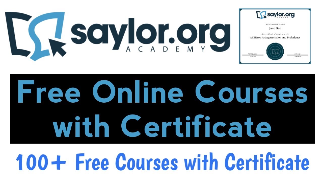 ESTADOS UNIDOS – CURSOS UNIVERSITARIOS EN LÍNEA GRATUITOS DE LA FUNDACIÓN SAYLOR – Indesgua