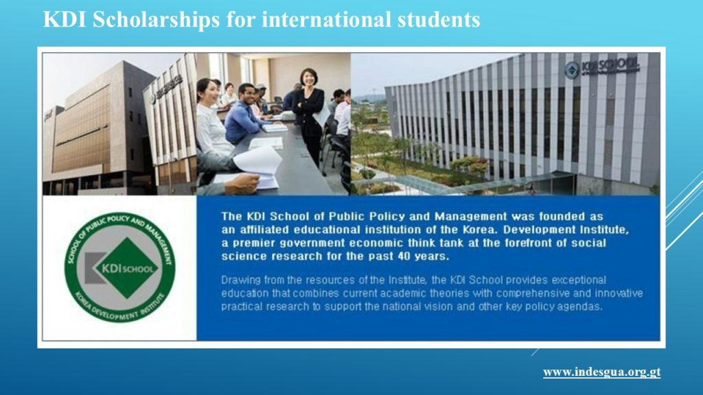 COREA –MAESTRIAS DEL KOREA DEVELOPMENT INSTITUTE SCHOOL OF PUBLIC ...